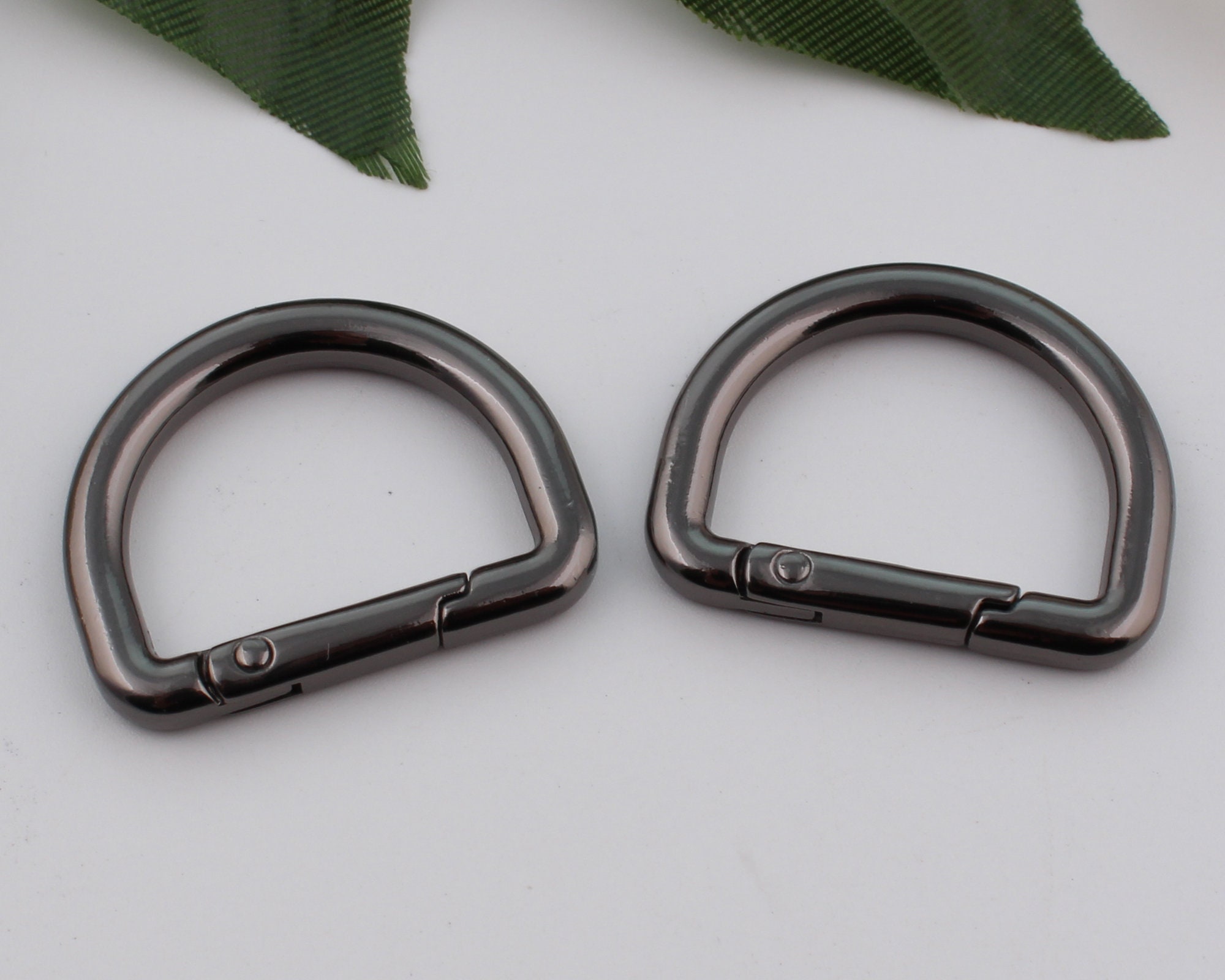 1 Inch 25mm Inner Spring D Ring Clasps Metal D Rings Round Ring Spring ...