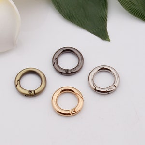 1/2 Inch 13mm Inner Round Spring O Ring Clasps Metal O Rings Round Ring ...