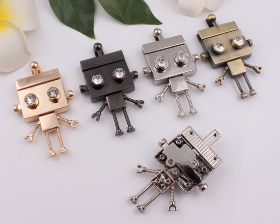 Robot Bag Lock Purse Lock Purse Metal Lock Press Lock Purse - Etsy