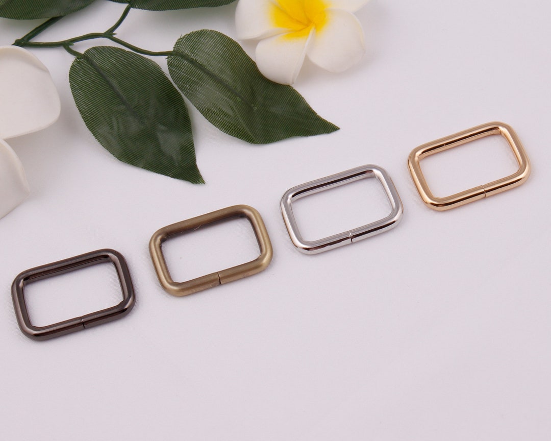 32mm Inner 1.25“ Metal Rectangle Buckle Rectangular Rings Webbing Bag ...