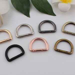 1 Inch 25mm Inner Spring D Ring Clasps Metal D Rings Round Ring Spring ...
