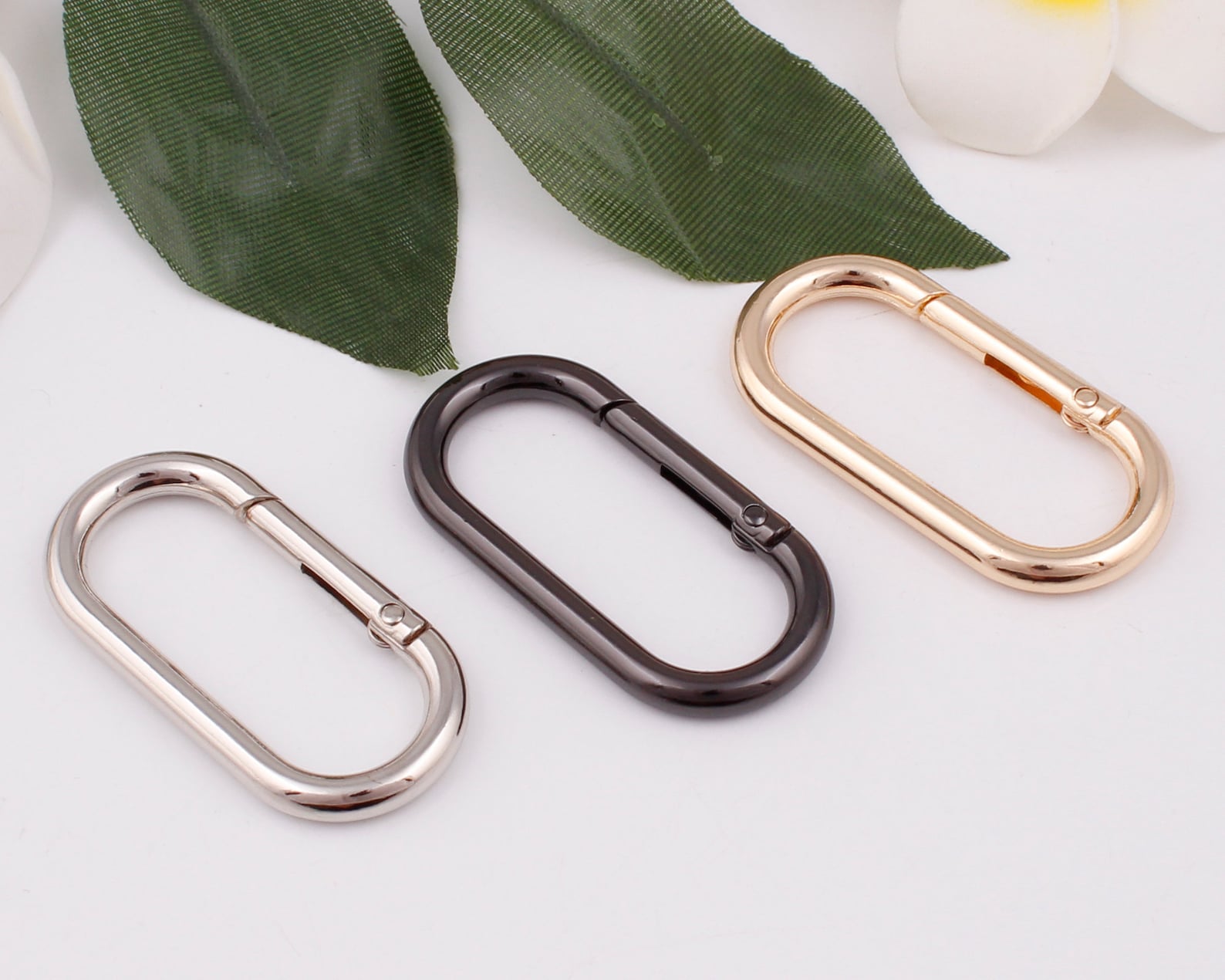 40mm inner oval spring o ring clasps metal o rings round ring | Etsy