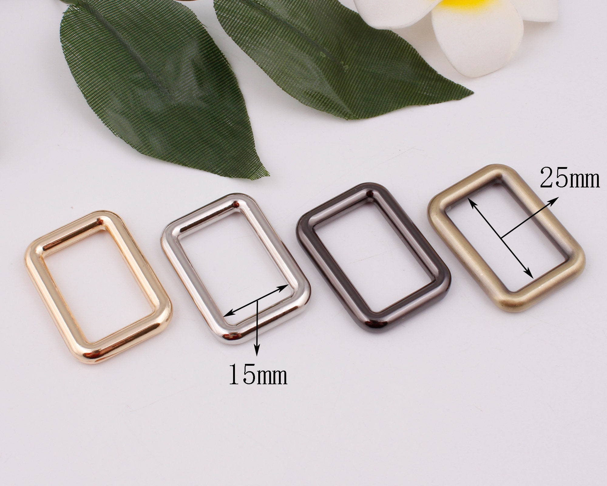 25mm inner 1 metal rectangle buckle rectangular rings webbing | Etsy
