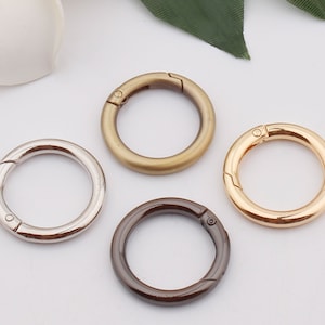 1 Inch 25mm Inner Round Spring O Ring Clasps Metal O Rings Round Ring ...