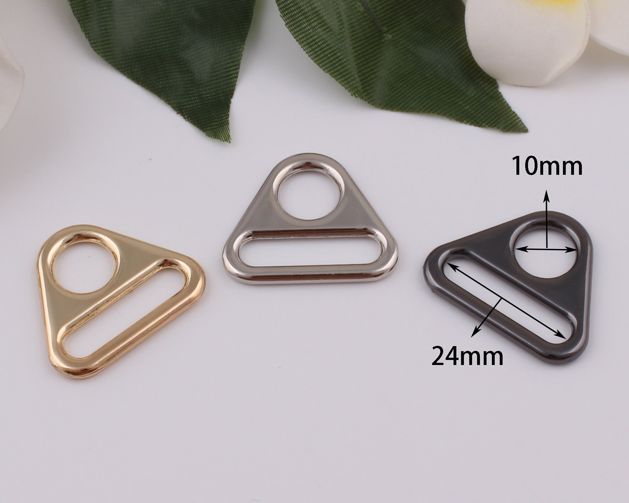 24mm Inner 1 Triangle Buckle Triangle Double Ring Strap - Etsy