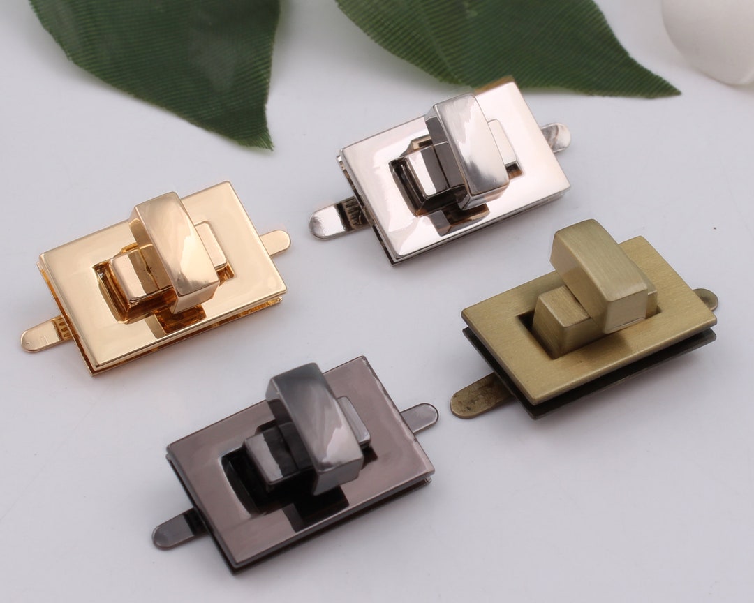 Rectangular Bag Lock Purse Lock Purse Twist Lock Metal Lock Turn Lock ...