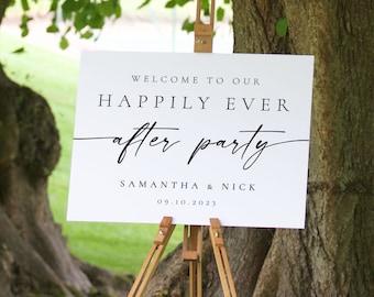 Wedding Welcome Sign - "happily Ever After Party" - Etsy