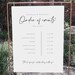 Order of Events Wedding Sign Wedding Order of Events Sign - Etsy