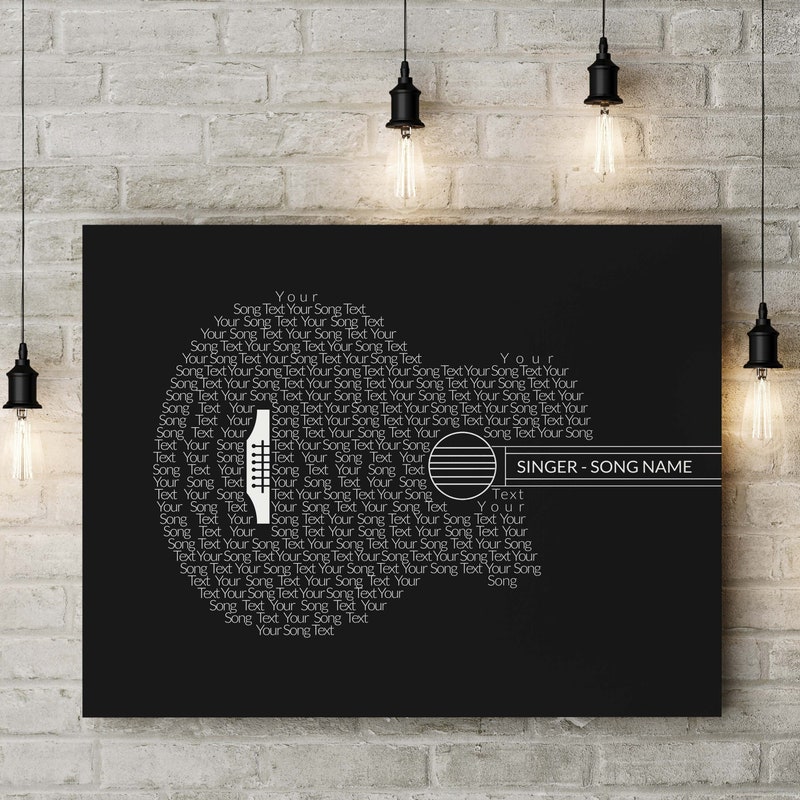 Song Lyrics Wall Art - Etsy
