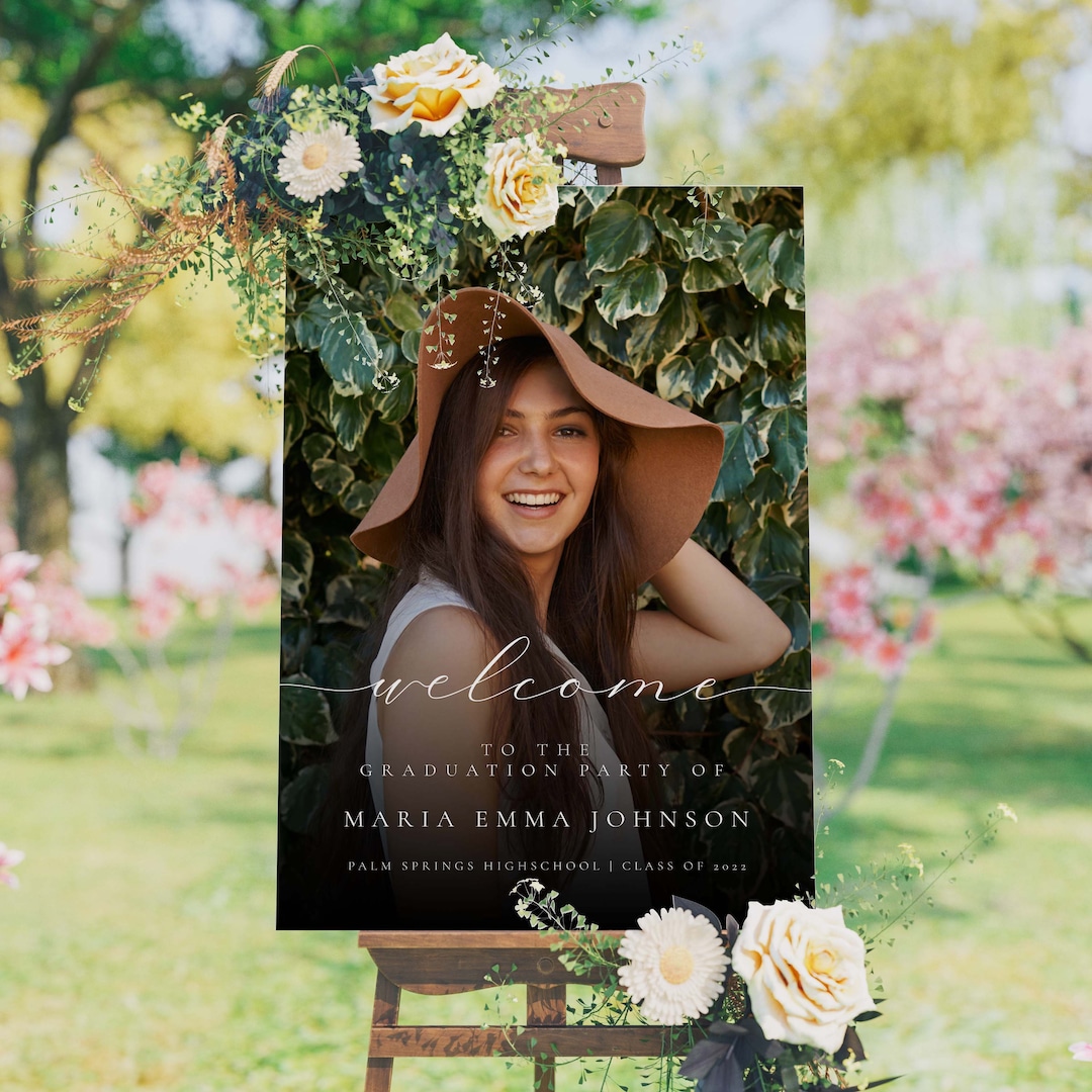 Graduation Photo Sign, Graduation Yard Signs, Graduation Decor 2025 ...