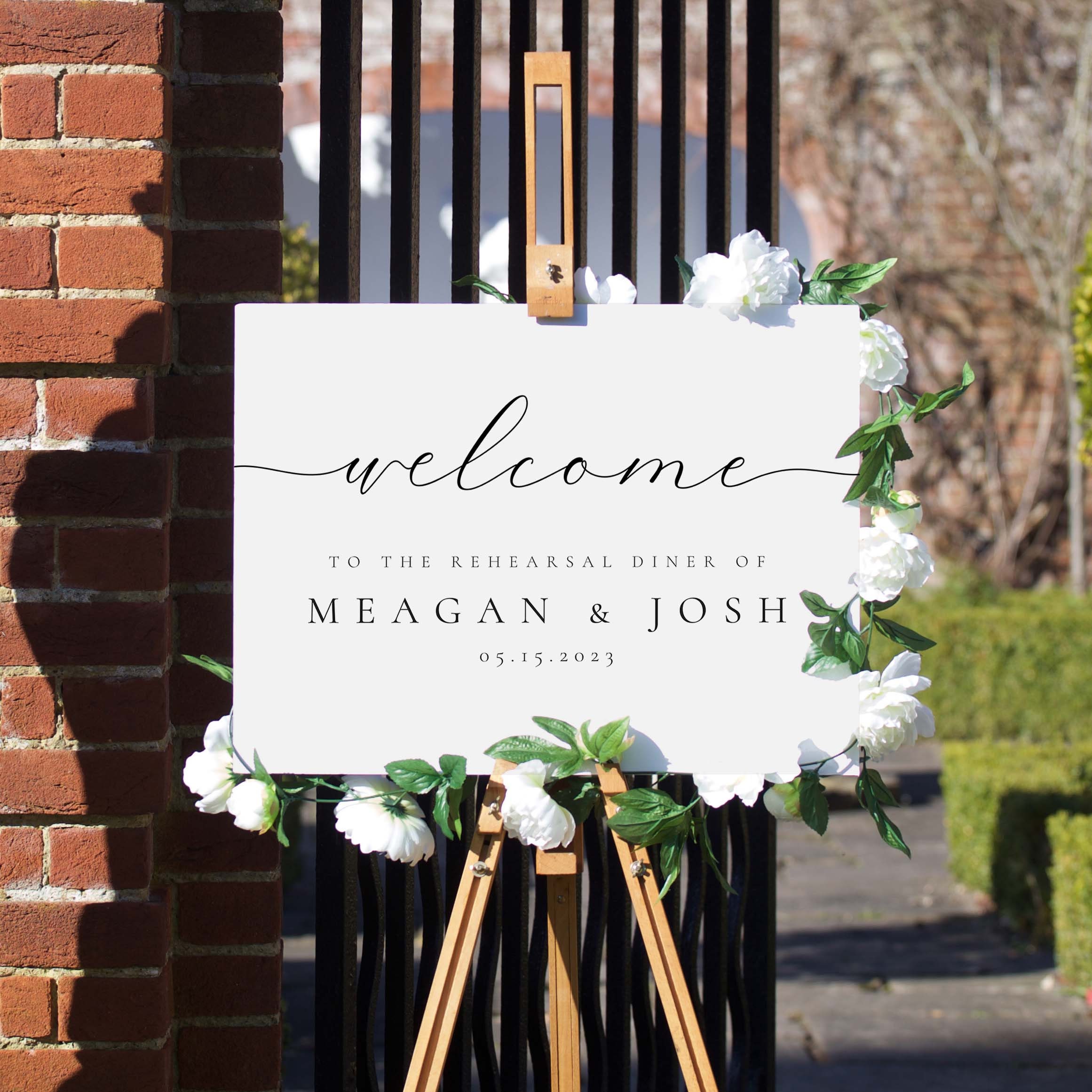 Rehearsal Dinner Sign, Rehearsal Dinner Welcome Sign, Rehearsal Dinner ...