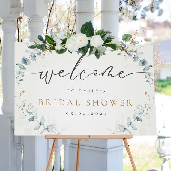 Bridal Shower Sign Bridal Shower Welcome Sign Bridal Shower - Etsy
