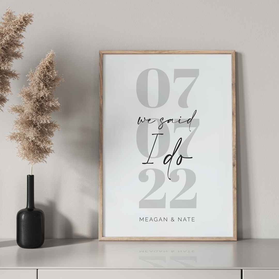 Personalized Wedding Gift, We Said I Do Gift, Custom Wedding Gifts ...