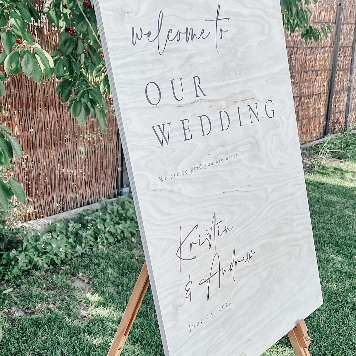 Wedding Wood Sign Wedding Rustic Signs Wooden Wedding - Etsy