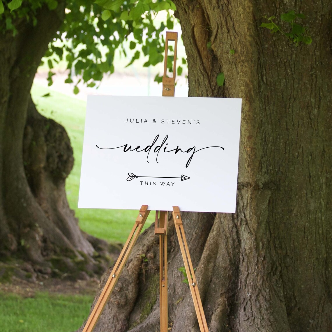 Wedding This Way Sign Wedding Welcome Sign Welcome to Our - Etsy
