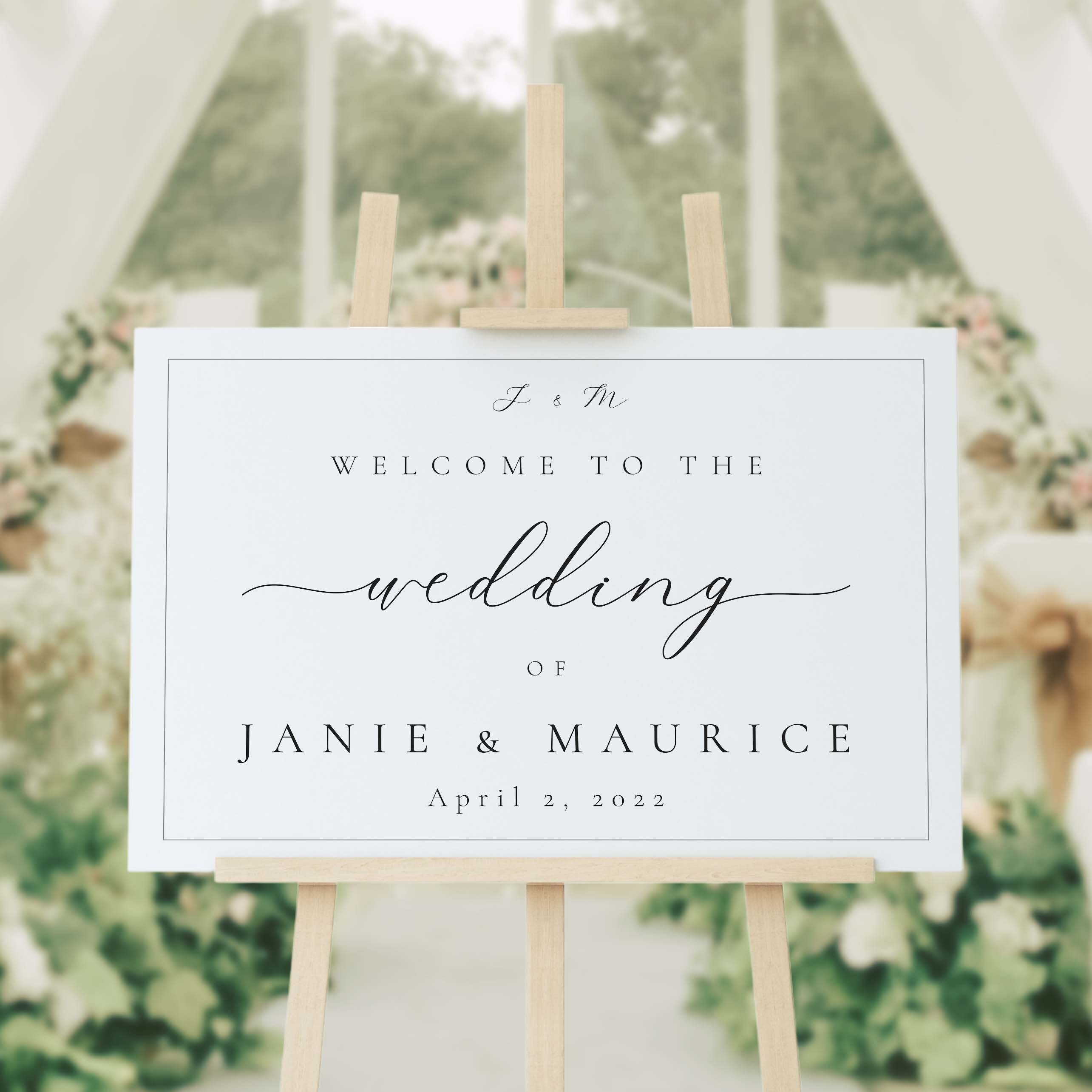 Wedding Welcome Sign Wedding Sign No II Welcome to Our | Etsy