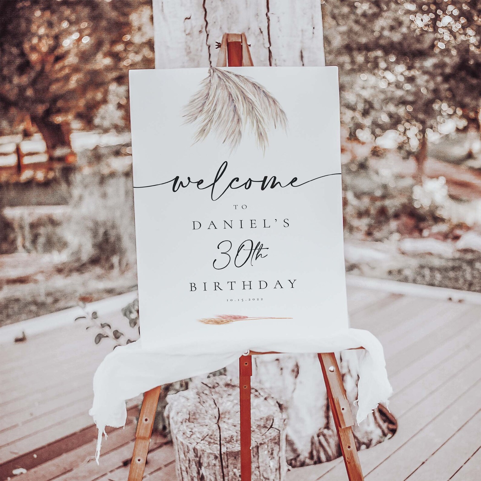 Editable Birthday Welcome Sign Template (digital Download) - Etsy