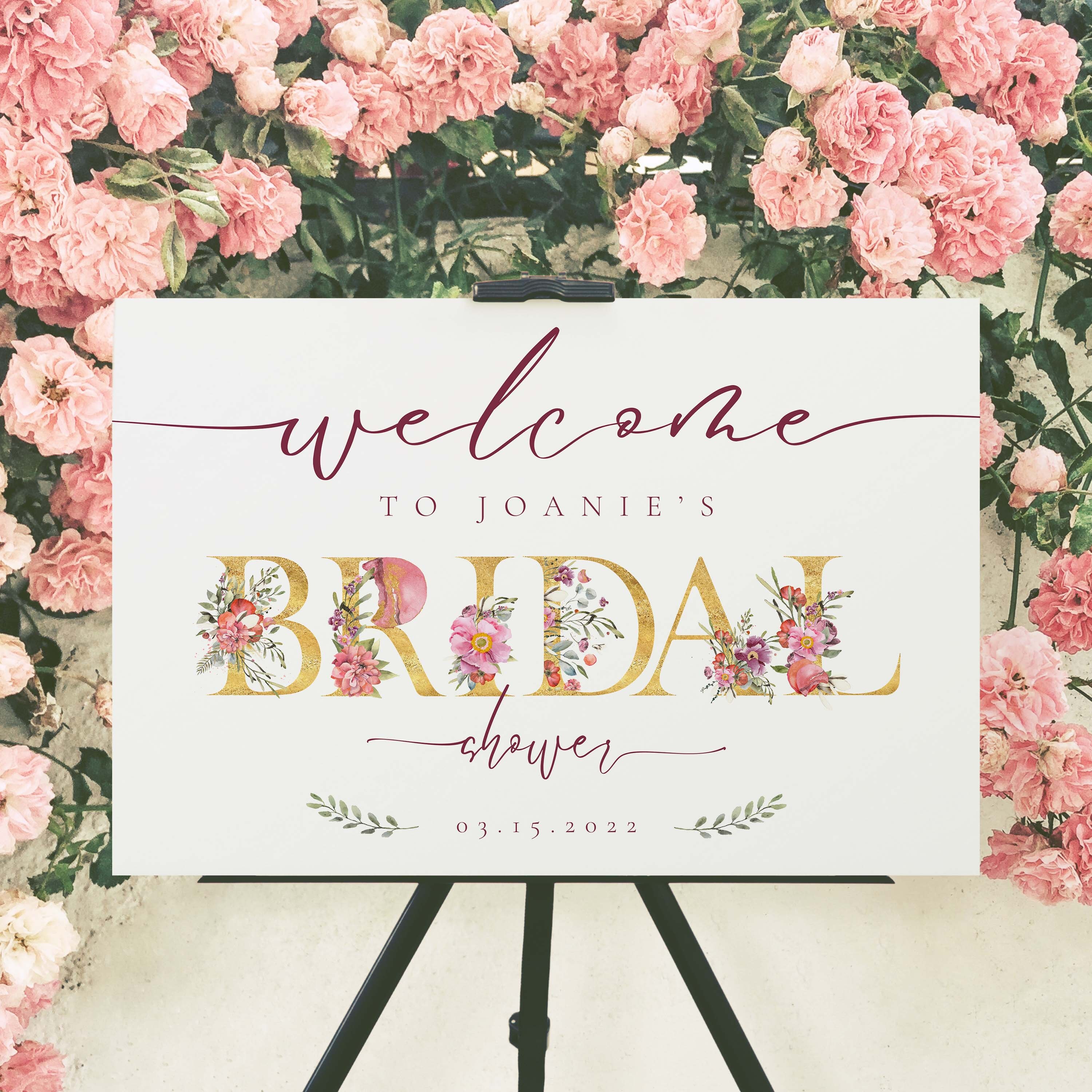 Bridal Shower Welcome Sign Bridal Shower Sign Bridal Shower - Etsy