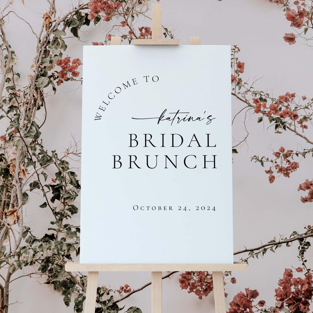 Bridal Brunch Welcome Sign, Bridal Shower Sign, Bridal Brunch, Bridal ...