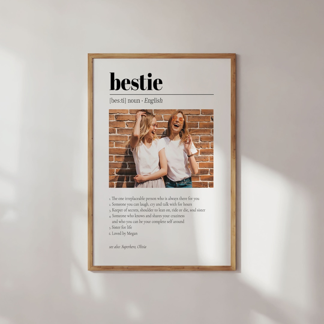 Best Friend Gift, Custom Gift for BFF, Besties Picture Frame, Best ...