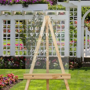 Acrylic Wedding Sign, Clear Wedding Sign, Wedding Decoration, Wedding ...
