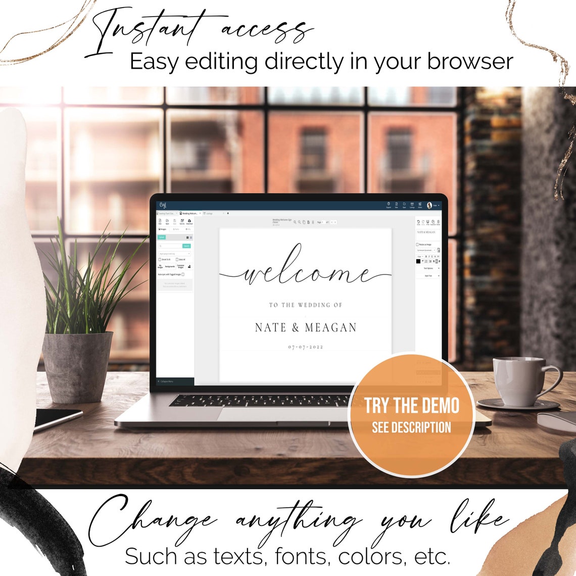 Printable Wedding Welcome Sign Digital Download Wedding Sign - Etsy