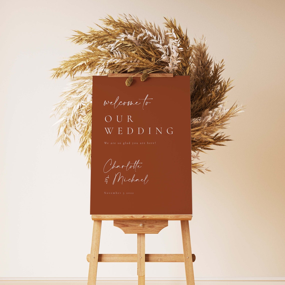 Fall Wedding Welcome Sign, Fall Colored Wedding, Fall Wedding ...