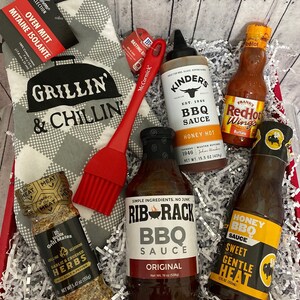 Barbecue Gift Box, BBQ Grilling Gift for Men, BBQ Sauce Kit, Birthday ...