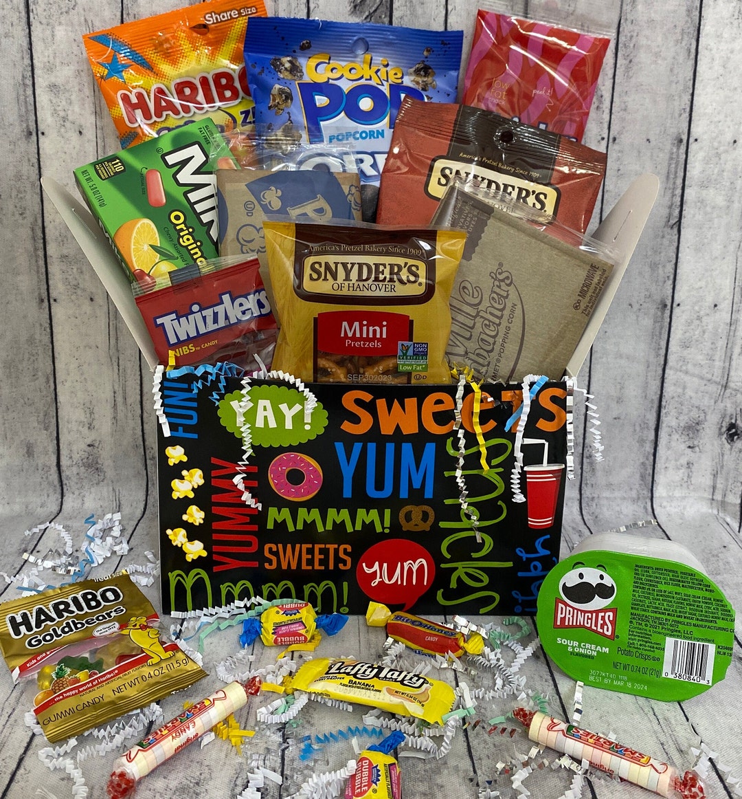 College Student Gifts, Movie Night Box, Snack Care Package, Send a ...