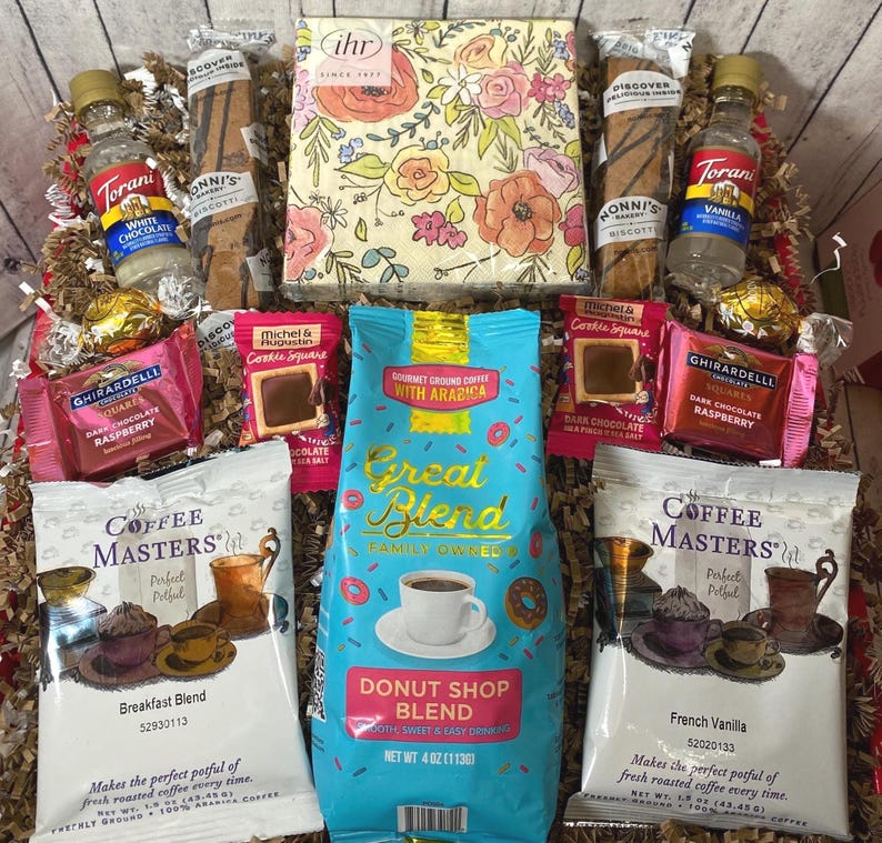 Coffee Gift Box for Her, Gourmet Coffee Gift, Thank You Gift, Thinking ...