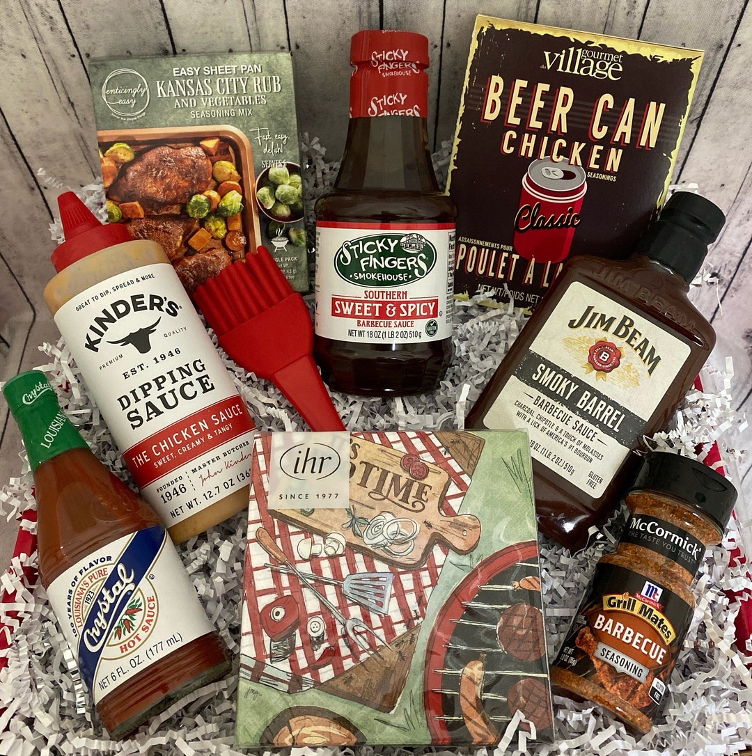 BBQ Grill Sauce Kit, Barbecue Gift Box, BBQ Grilling Box for Men, BBQ ...