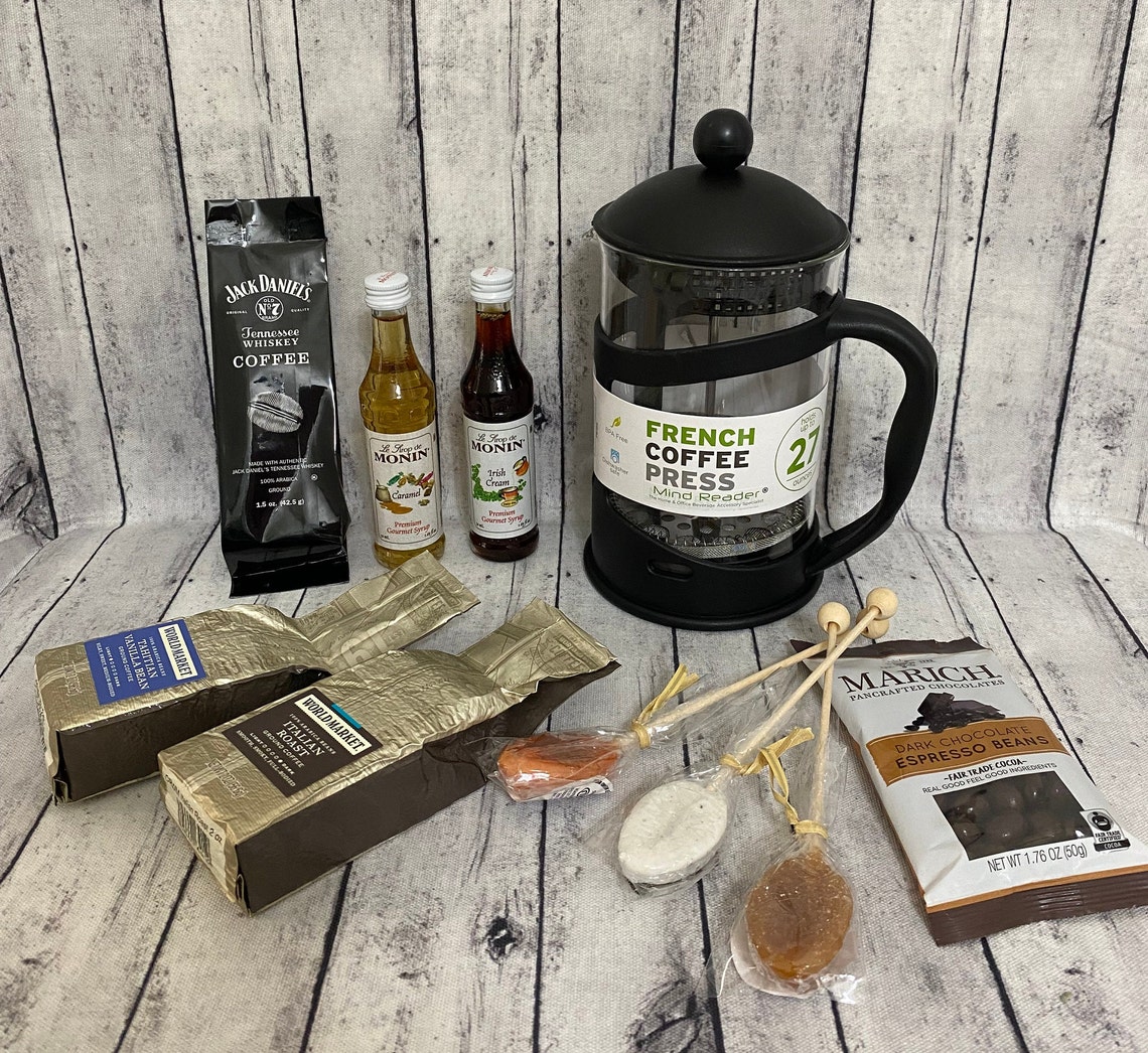 Coffee Lover's Gift Basket Gourmet Coffee Gift Box - Etsy