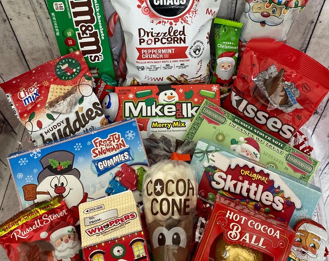 Christmas Candy Gift Box, Christmas Family Gift, Holiday Candy Gift for ...