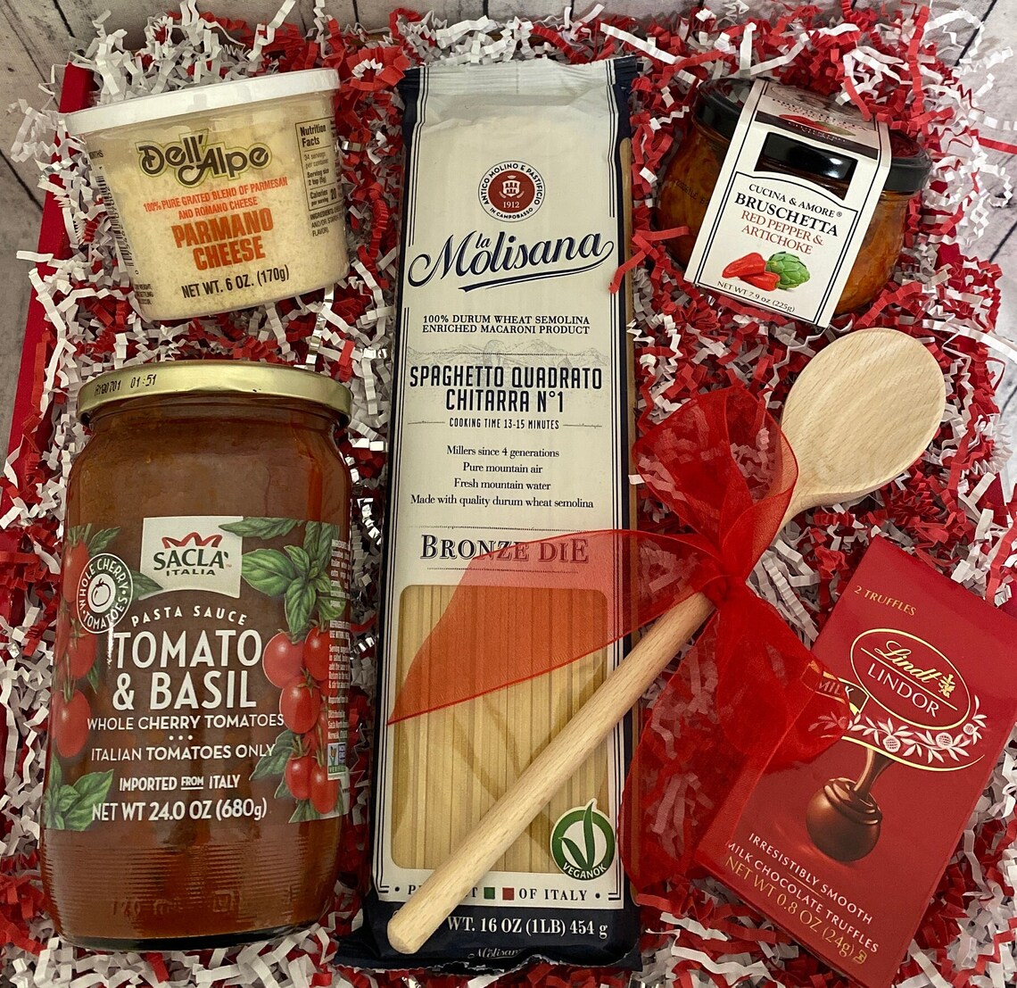 Pasta Dinner Gift, Gourmet Dinner Gift Box, Italian Dinner Gift, Family ...