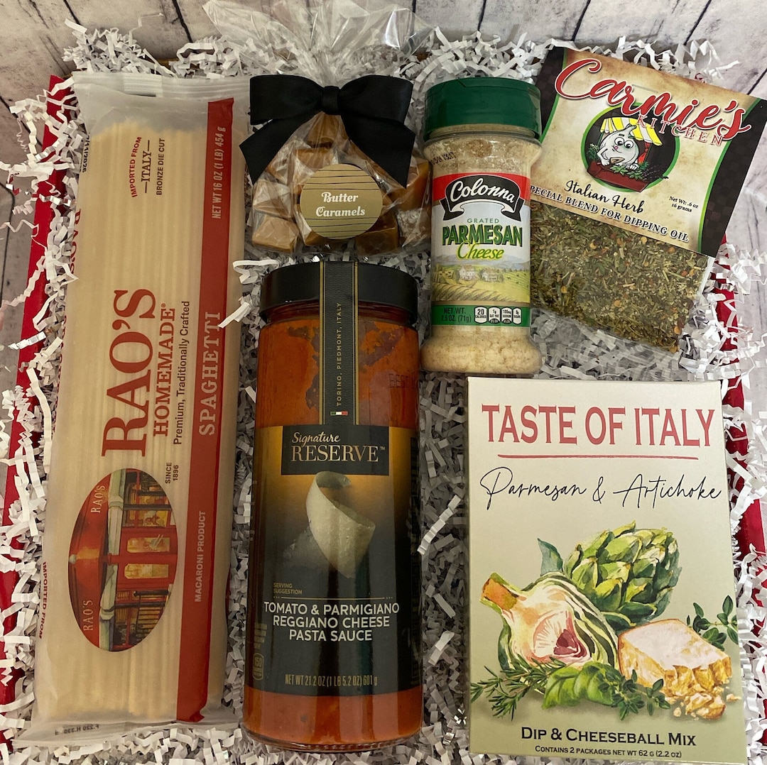 Dinner Gift Box, Italian Dinner Gift Basket, Pasta Kit, Family Food ...