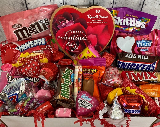 Valentine's Day Gift Box, Valentine Candy Gift, Valentine Chocolate ...