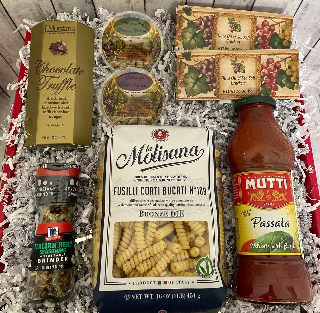 Italian Pasta Dinner, Gourmet Dinner Gift Box, Italian Dinner for Two ...