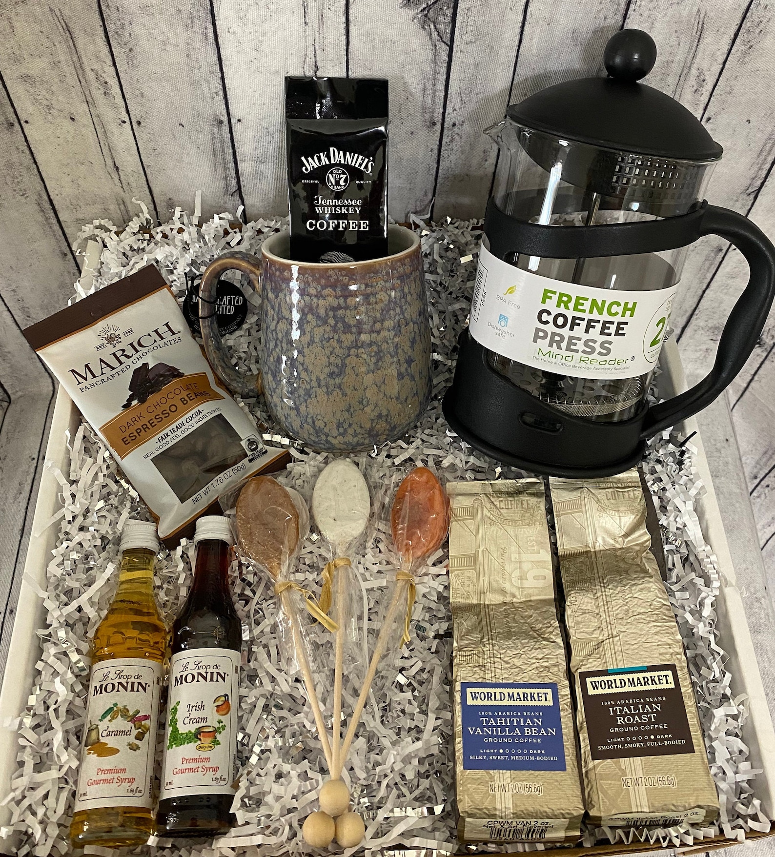 Coffee Lover's Gift Basket Gourmet Coffee Gift Box - Etsy