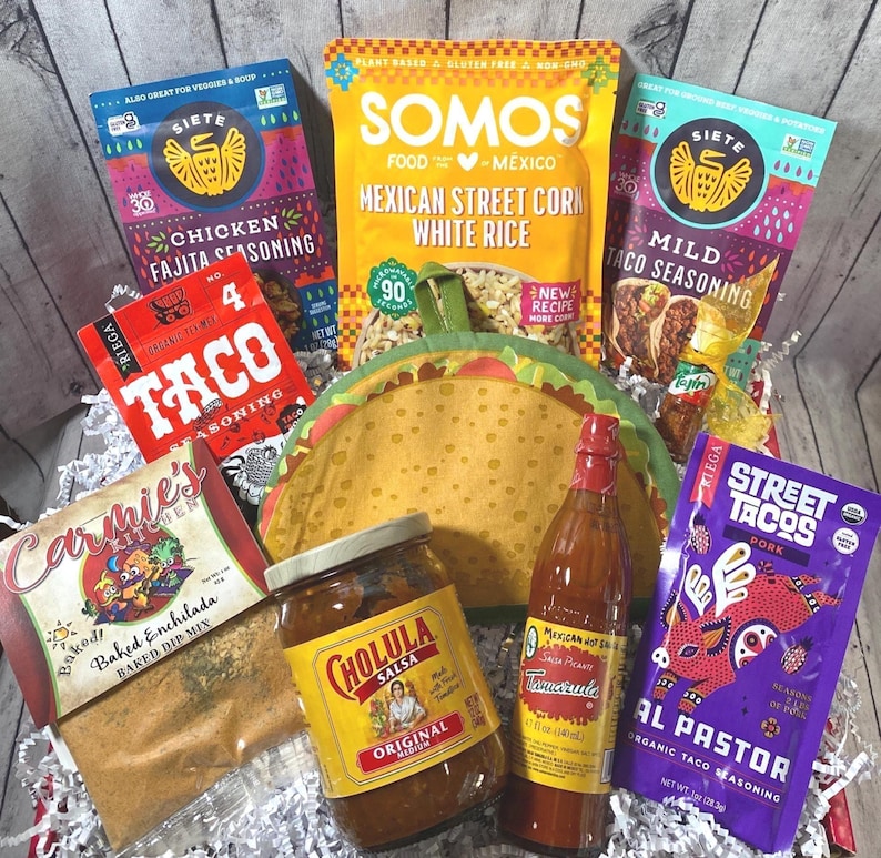Deluxe Taco Night Gift Box, Dinner Basket, Taco Gift Box, Gift for ...