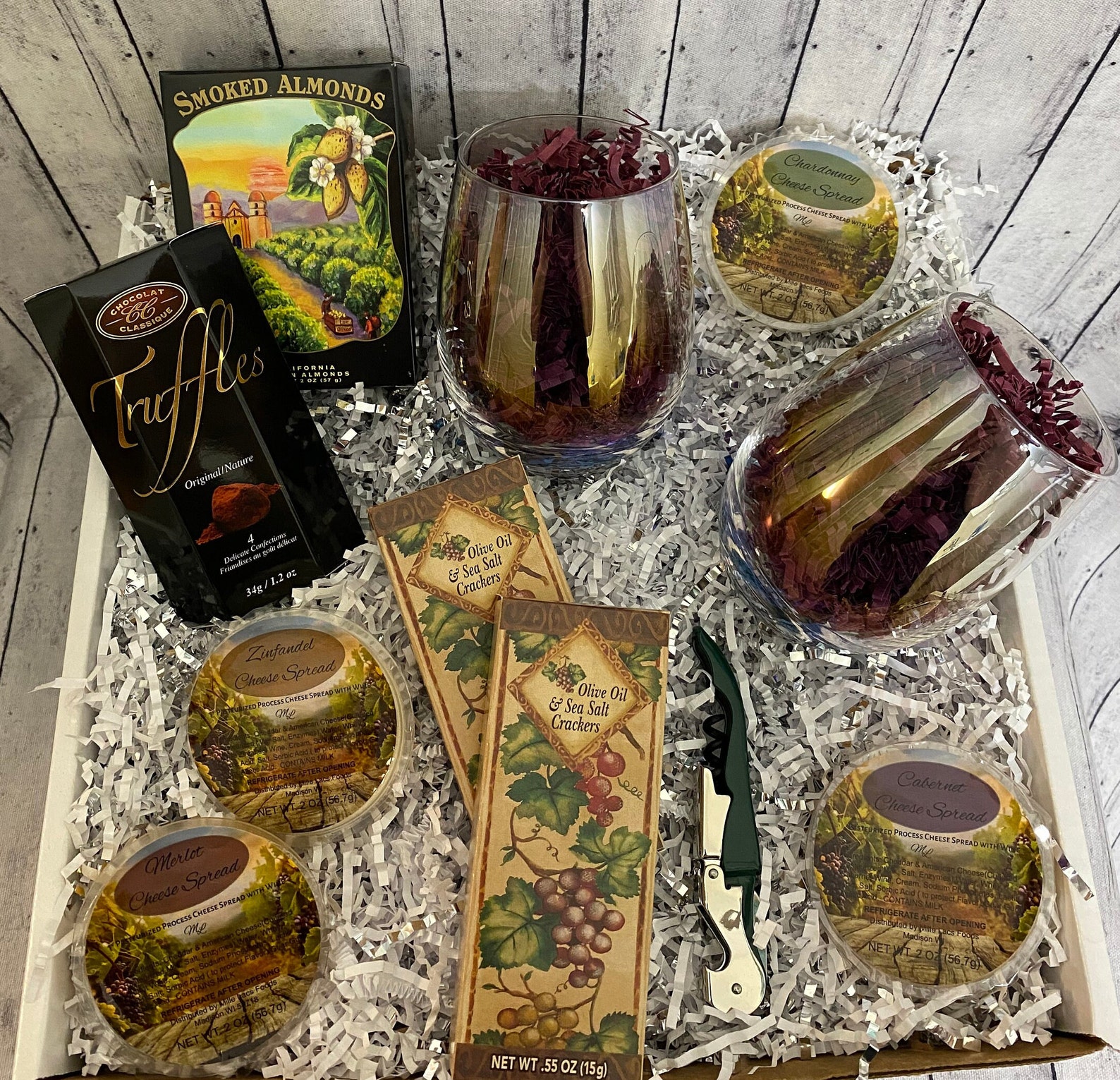 Wine and Cheese Snack Box Wine Lovers Gift Box Gift for - Etsy