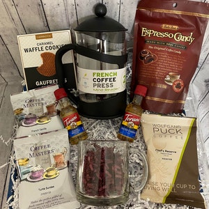 Gourmet Coffee Gift Box, Coffee Lovers Gift Box, Couples Gift, Thank ...