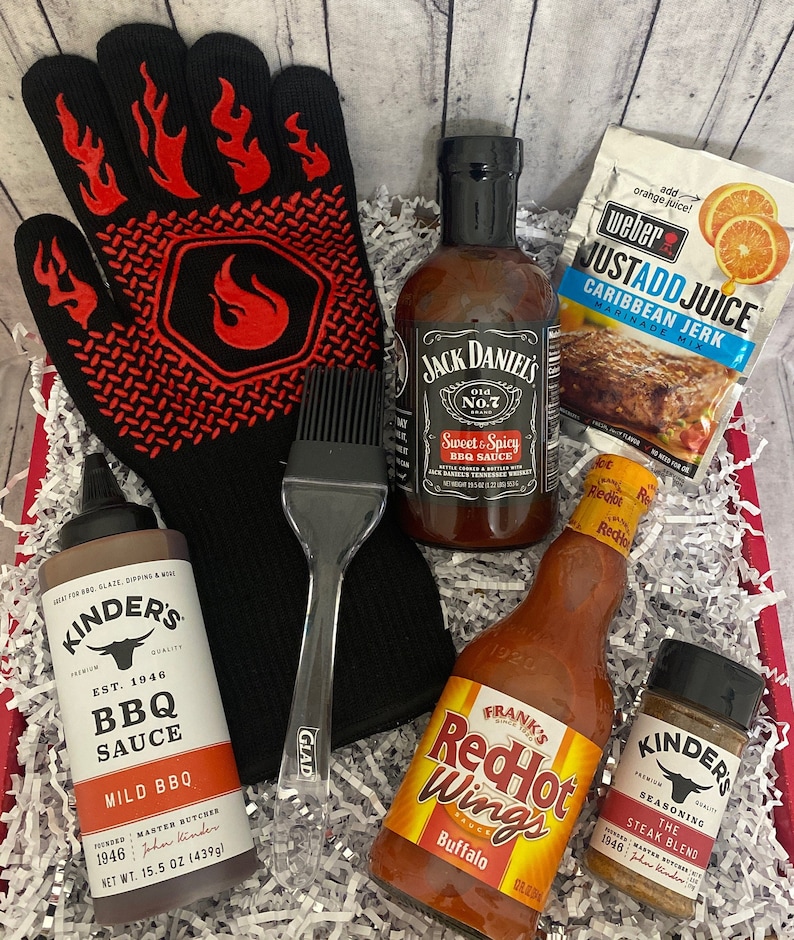 Barbecue Gift Box, BBQ Grilling Box for Men, BBQ Sauce Kit, Birthday ...