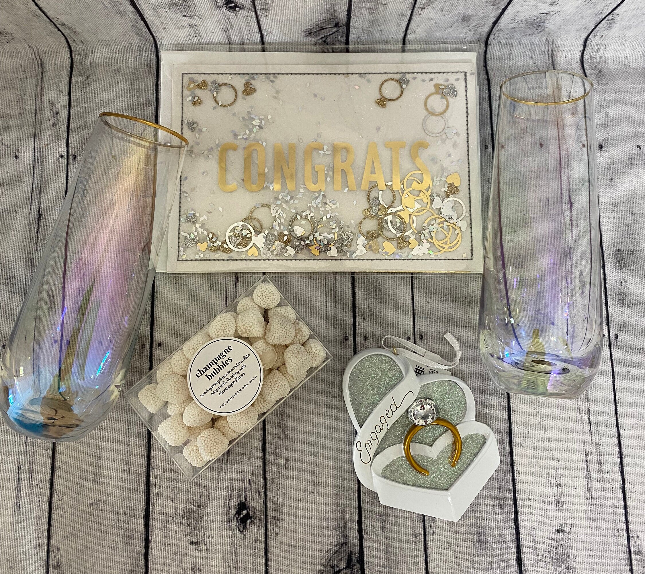 Engagement Gift Box Congratulations Gift Engagement Gift - Etsy