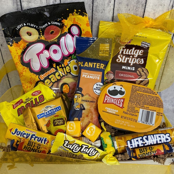 Yellow Snack Box - Etsy