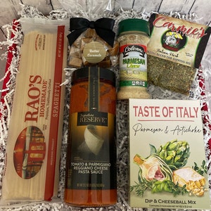 Gourmet Pasta Gift Box, Italian Dinner Gift Basket, Pasta Kit, Family ...