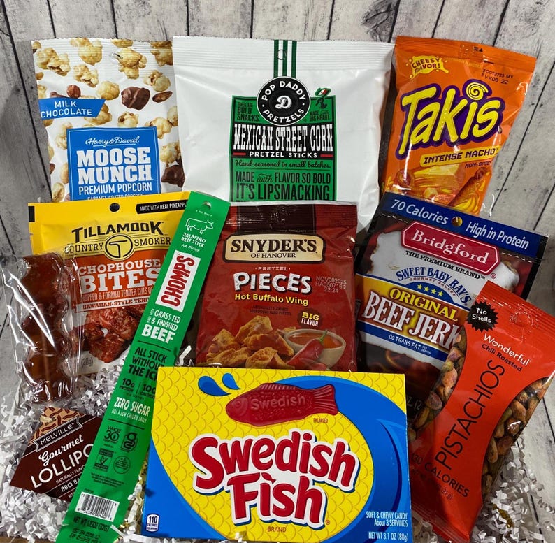 Man Cave Gift Box, Snack Box, Care Package, Gift Basket for Men, Gift ...