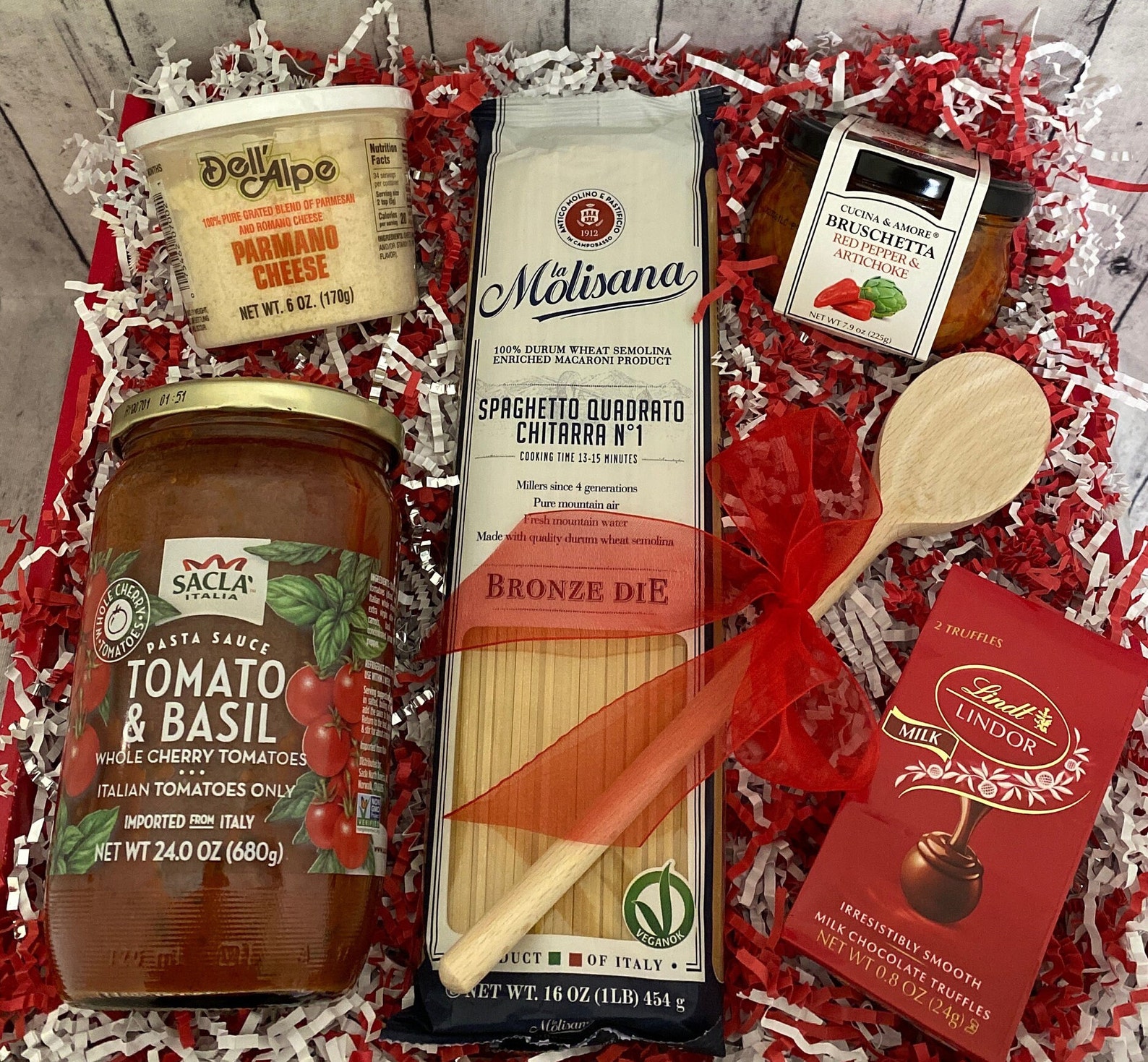 Pasta Dinner Gift, Gourmet Dinner Gift Box, Italian Dinner Gift, Family ...