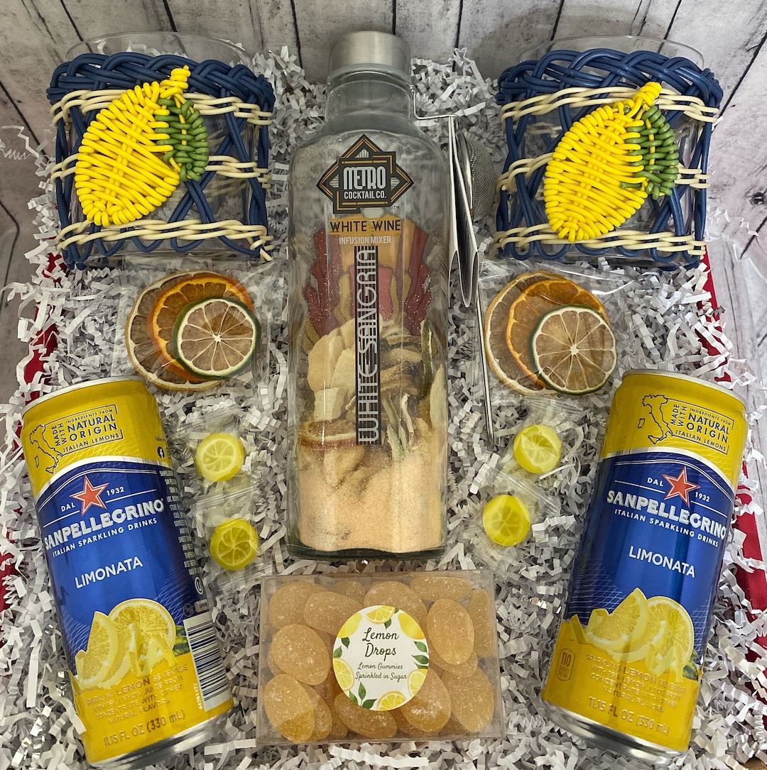 Sangria Cocktail Drink Kit, Wine Infuser Gift Box, Birthday Gift Basket ...