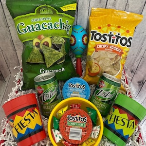 Chips and Salsa Gift Box, Fiesta Gift, Margarita Gift Box, Raffle Gift ...