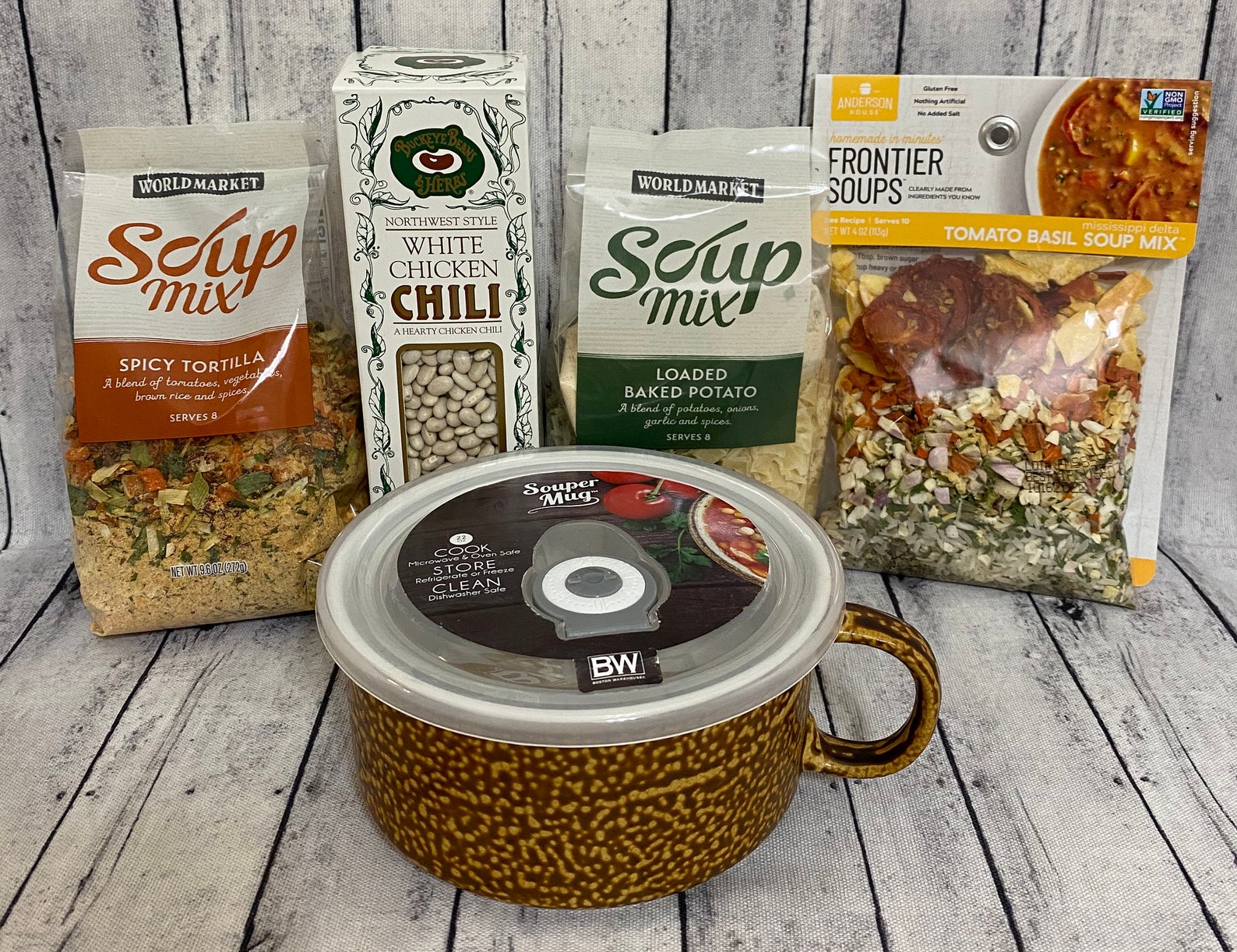 Soup Gift Basket Comfort Gift Basket Soup Mug Gift Etsy